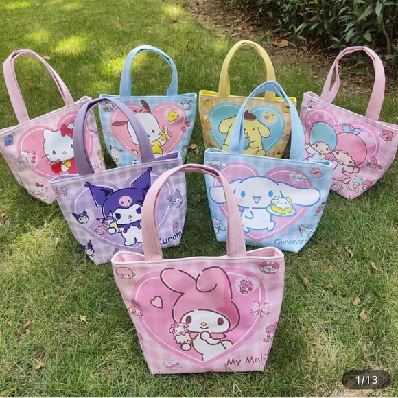 Sanrio | Other | New My Melody Zippered Tote Bag Lunch Bag | Poshmark